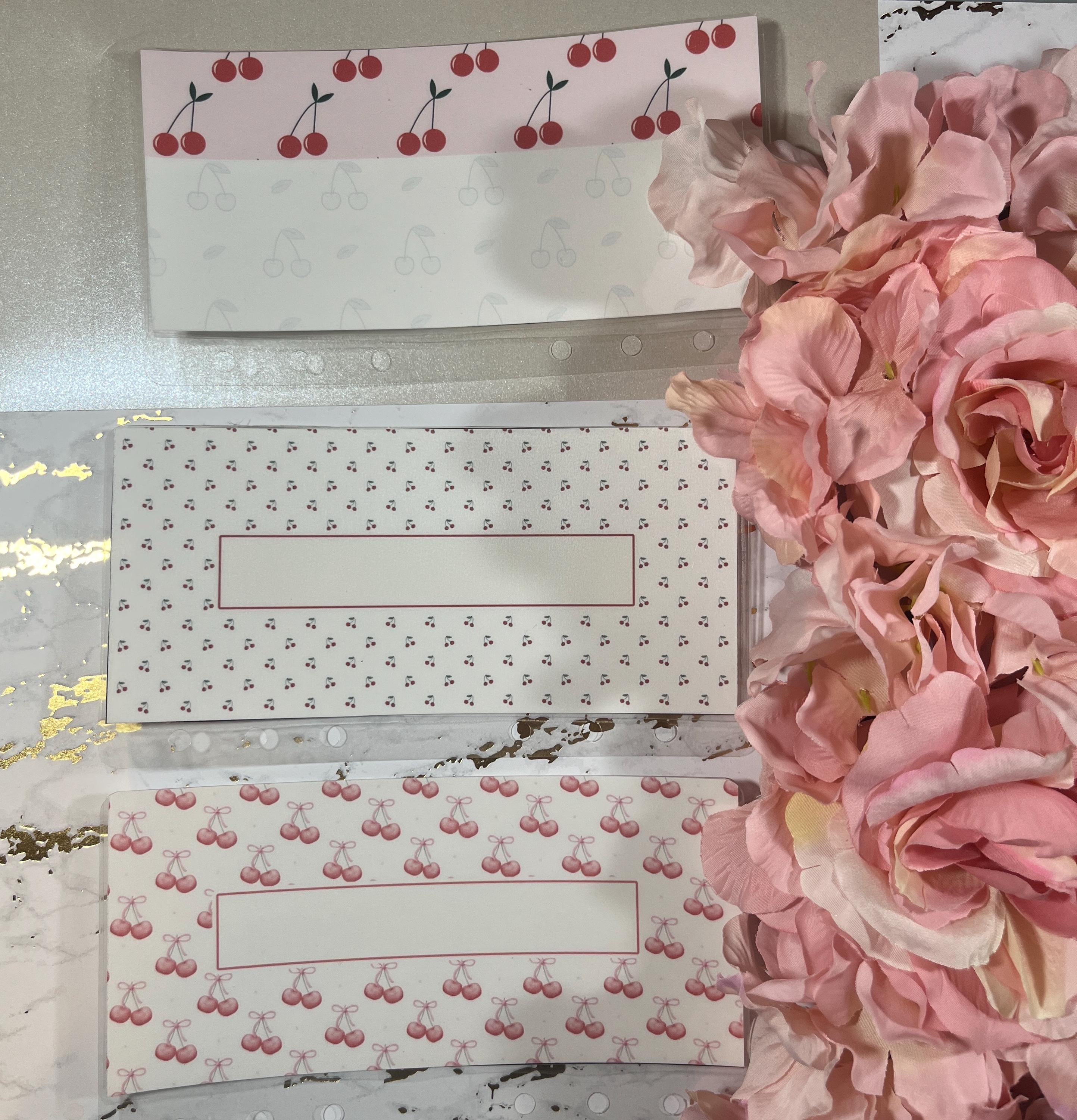 6 Aesthetic Coquette Cash Envelopes | A6 Laminated Cash Envelope ...