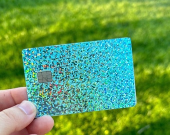 Sparkly Credit Card Skin Bling Card Sticker Glitter Card Cover Tap to ...