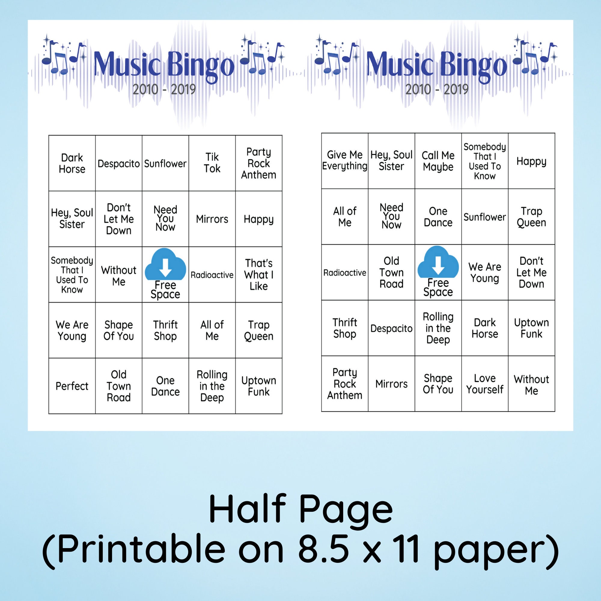 Musical Bingo Game, Singo Bingo Cards, Jingo Bingo Game, Musical Bingo ...