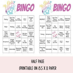 Girl's Night Singo Bingo Game, Girls Trip Activities, Girls Night Party ...