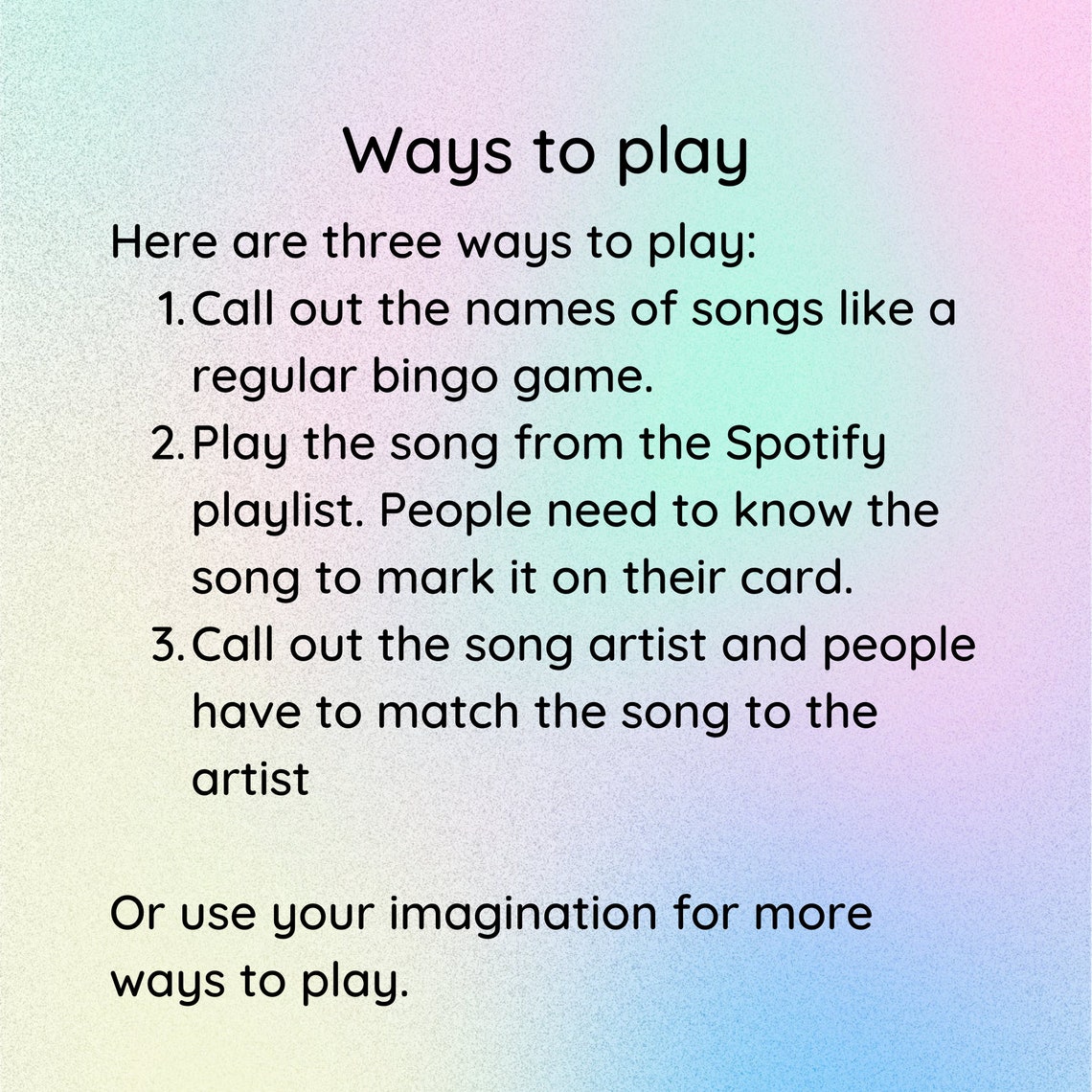 Musical Bing Game, Jingo Bingo Game, Singo Bingo Game, Singo Game ...