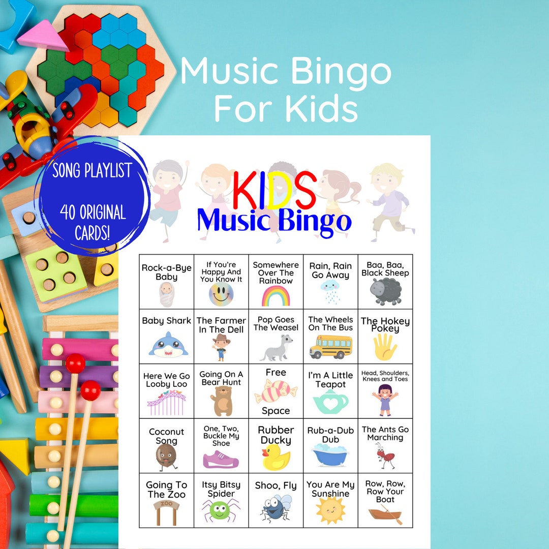 Bingo for Kids Ages 3 - 5, Picture Bingo for Children, Bingo Game for ...