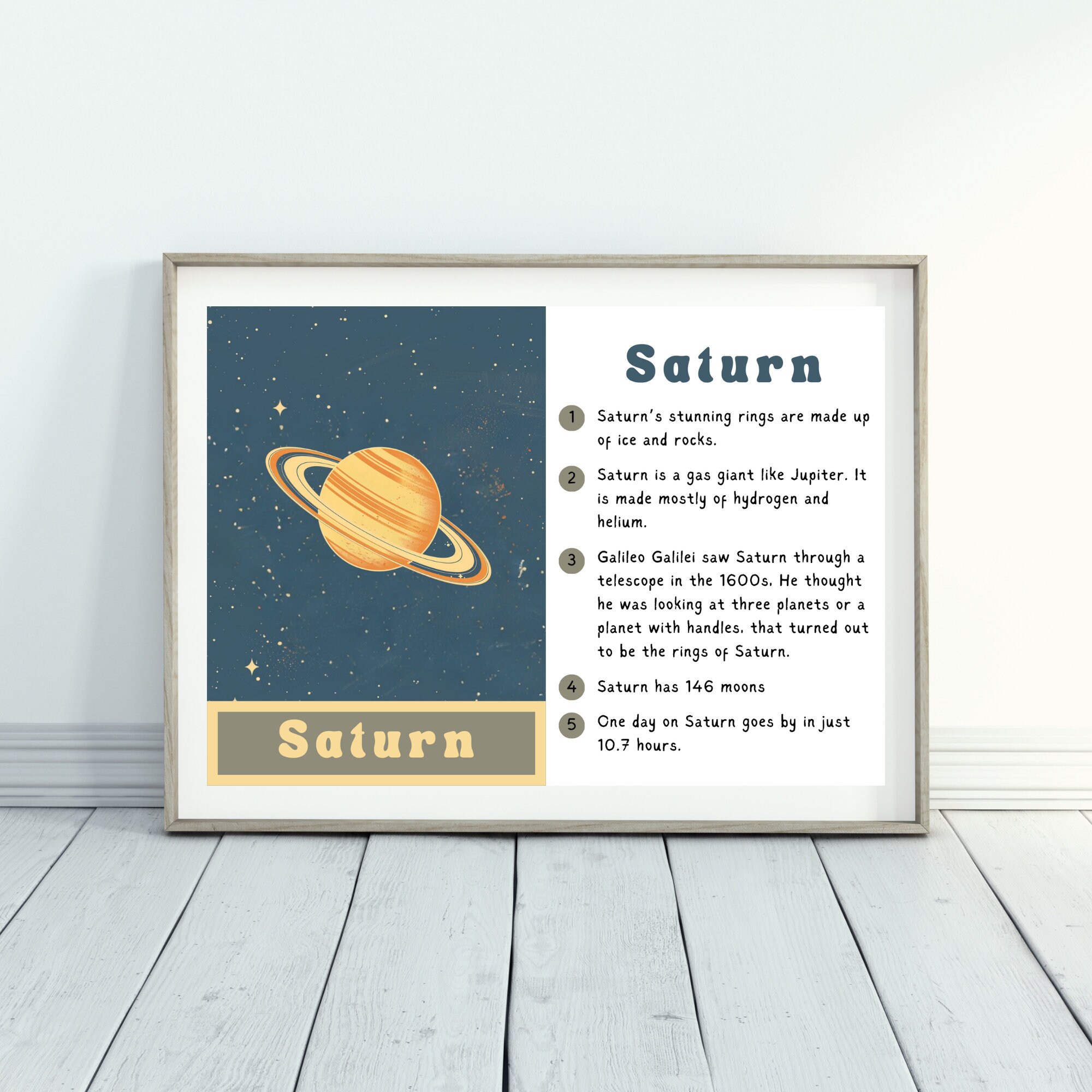 Printable Planet Sheets for Kids Solar System Planet Posters Outerspace ...