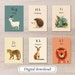 26 Printable Printable Alphabet Flashcards, Animal Alphabet Cards, Kids ...
