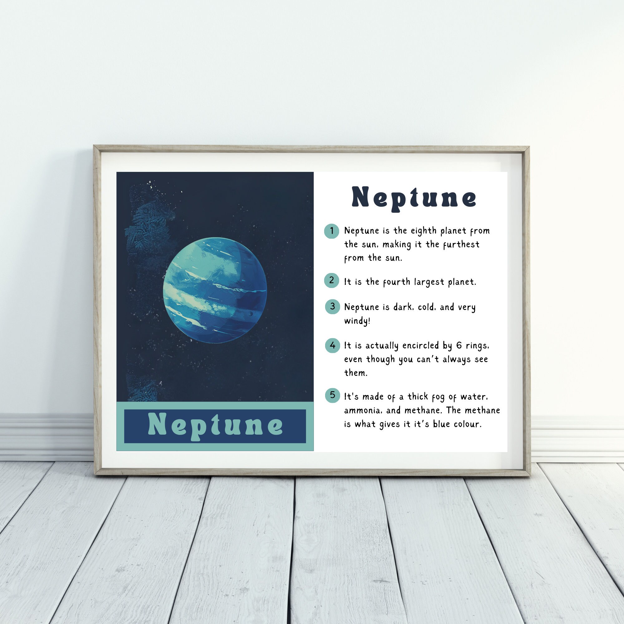 Printable Planet Sheets for Kids Solar System Planet Posters Outerspace ...