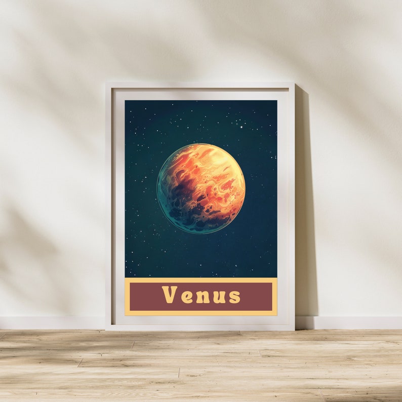 Printable Planet Posters Set Solar System Posters Nursery Wall Art for ...