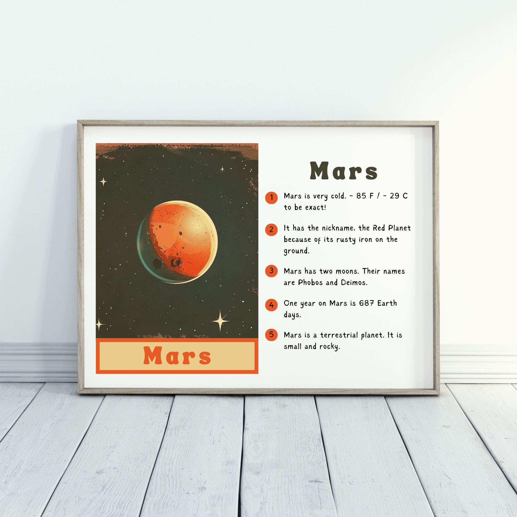 Printable Planet Sheets for Kids Solar System Planet Posters Outerspace ...
