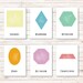 Shapes Flashcards Learning Cards for Kids Education Flashcards Shapes ...