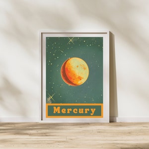 Printable Planet Posters Set Solar System Posters Nursery Wall Art for ...