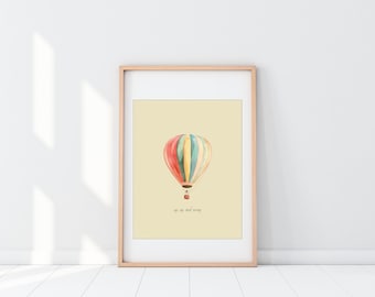 Hot Air Balloon Poster - Etsy