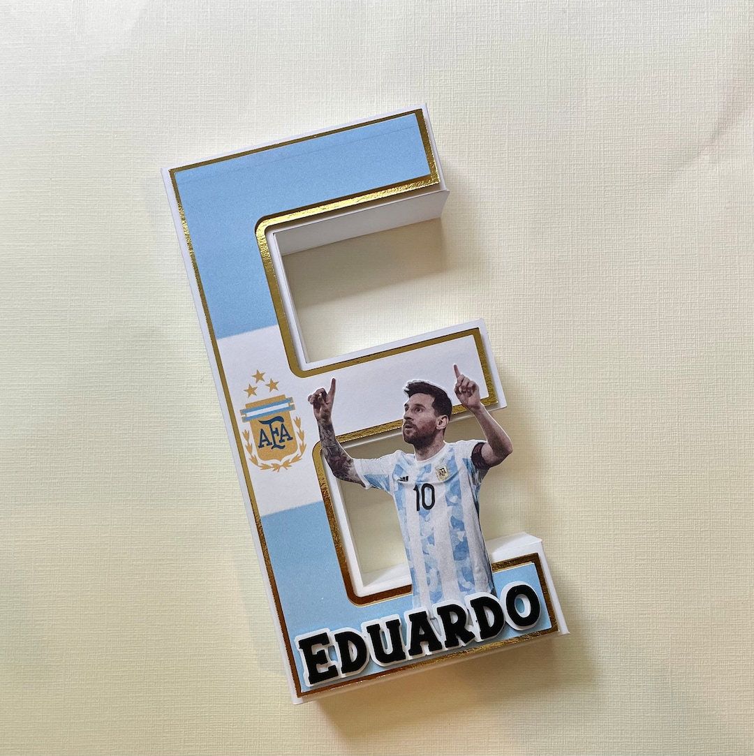 3D Letter, Football Theme Party, Sport Party Supplies, Soccer 3D Letter ...