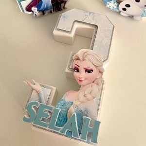 Frozen 3D Letter, Olaf 3D Number, Frozen Party, Frozen Party Theme ...