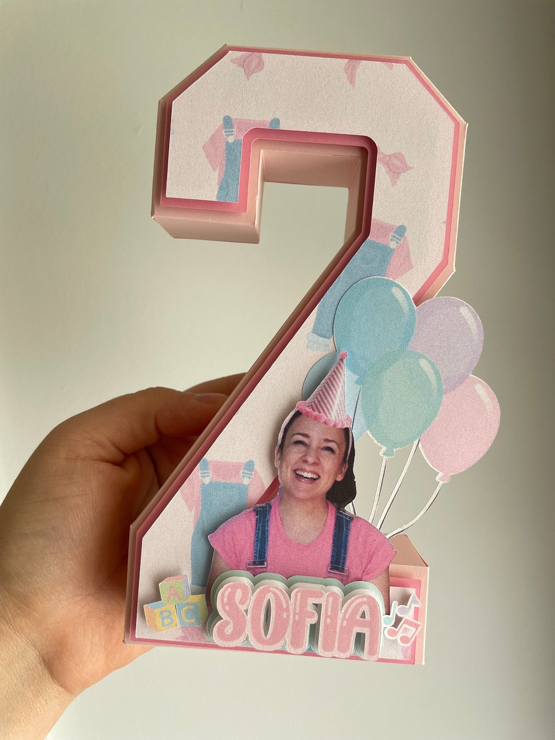 Ms Rachel 3D Number, Ms Rachel Party Decorations, Ms Rachel Party Theme ...