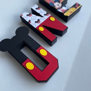 3D Letters Mickey Mouse, One Mickey Party Supplies, Custom 3d Letter ...