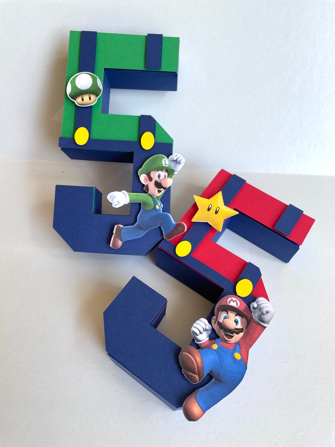 3D Mario Bros, Super Mario 3D Letter, Mario Bros Theme Party, Super ...
