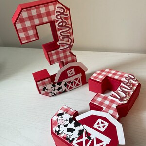 3D Letters Farm Theme, Farm Birthday Party, One Party, 3D Letters Farm ...