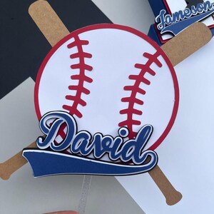 Baseball Cake Topper, Rookie of the Year Cake Topper, Baseball Party ...