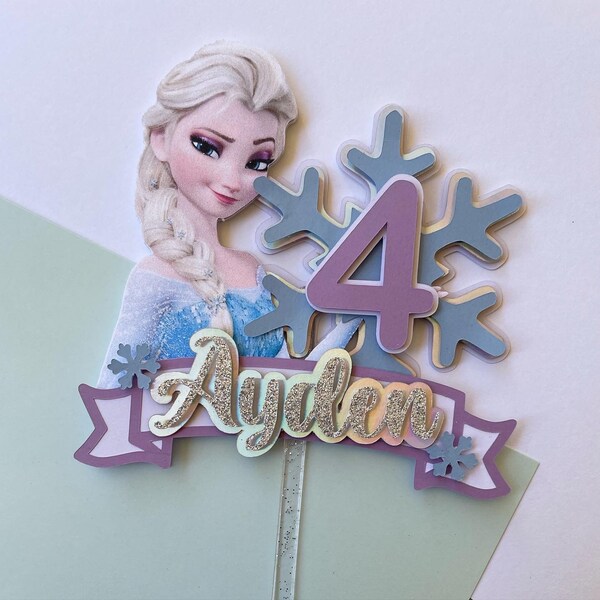 Frozen Cake Topper - Etsy