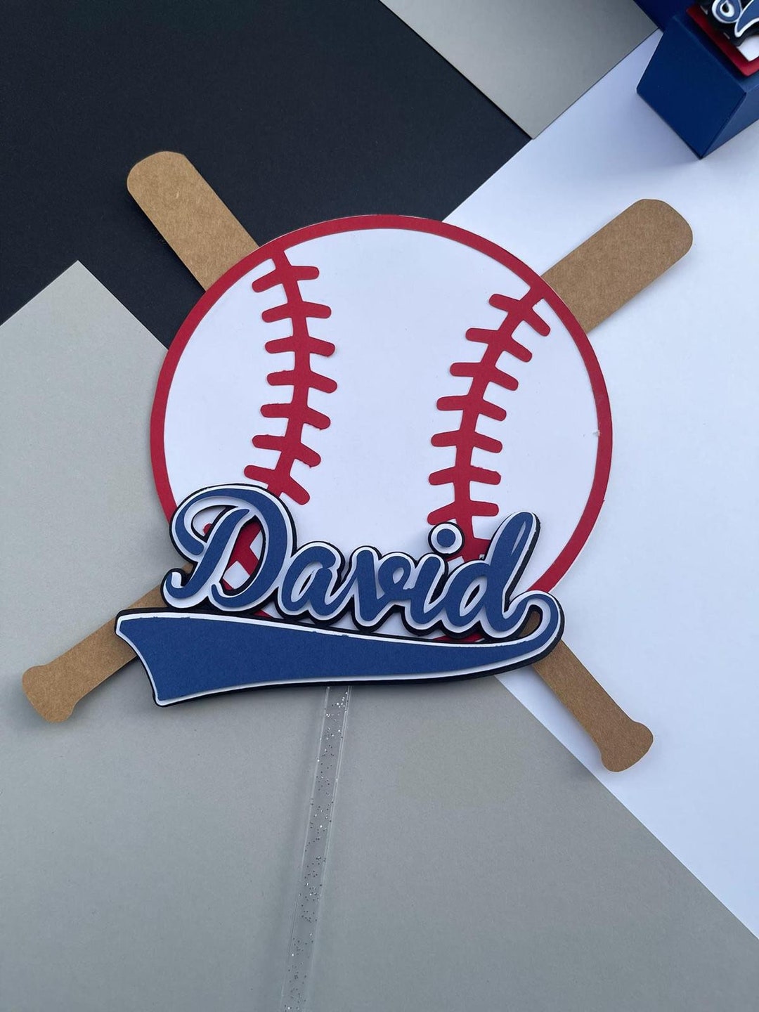 Baseball Cake Topper, Rookie of the Year Cake Topper, Baseball Party ...