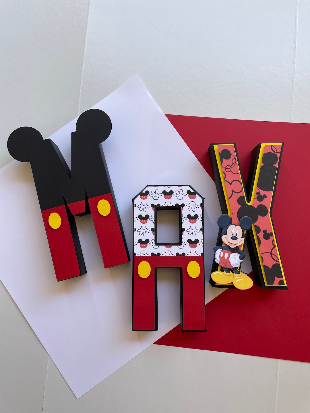 3D Letters Mickey Mouse Party Supplies 3d Letter Mickey Party Birthday ...