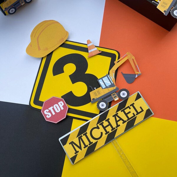 Construction Cake Topper - Etsy