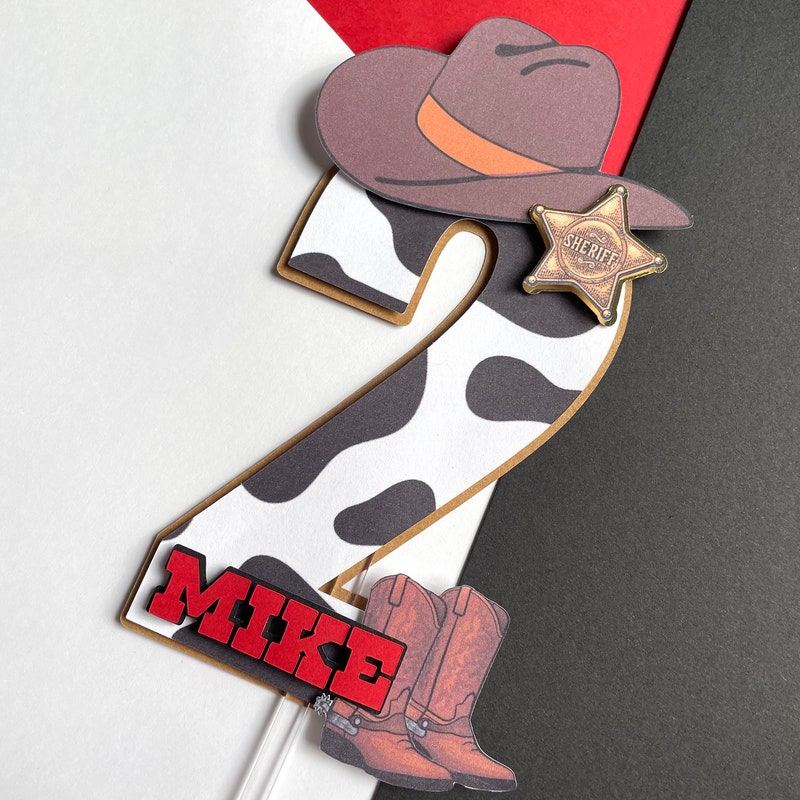 Western Cake Topper - Etsy
