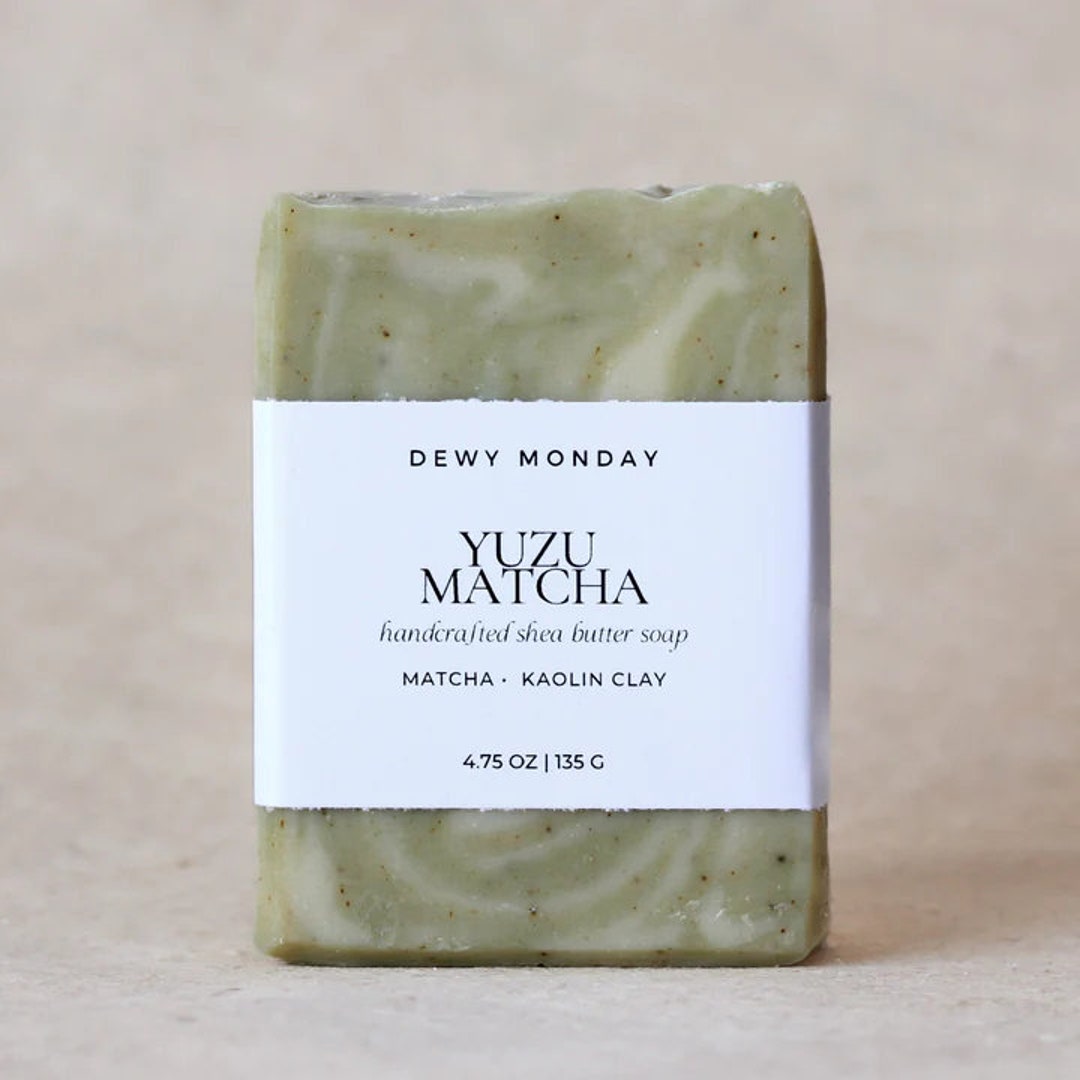 Yuzu Matcha Bar Soap | Cold Process Soap Asian Scent Inspired | Organic ...