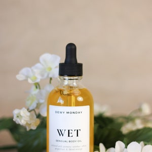 After Shower Bath Oil - Body Oil - Massage Oil - Scented Jasmine Body ...