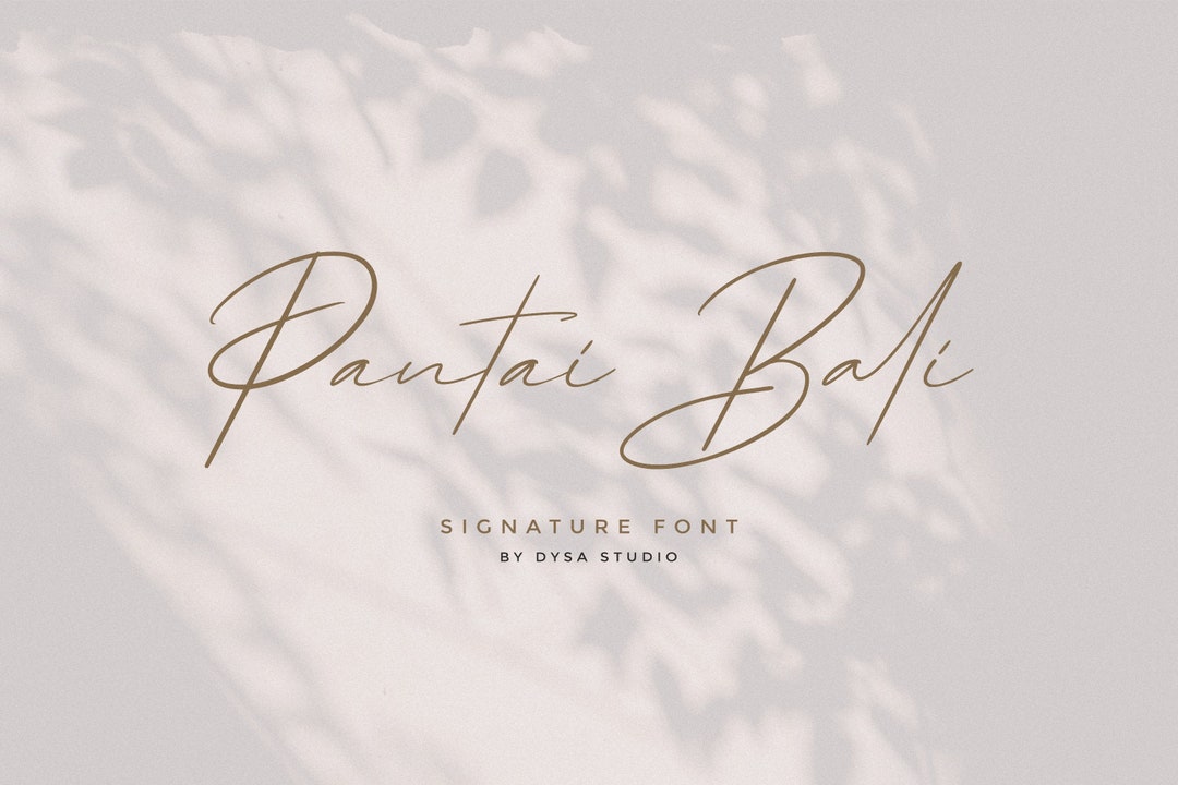 Pantai Bali Font, Handwriting Fonts, Signature Fonts, Script Fonts ...
