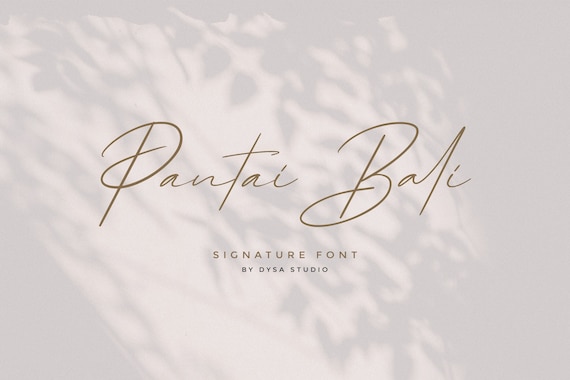 Pantai Bali Font Handwriting Fonts Signature Fonts Script - Etsy