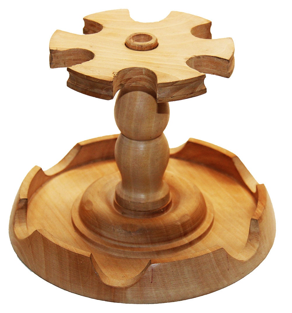 6 Tobacco Pipe Stand Made From Real Natural Solid Wood - Etsy
