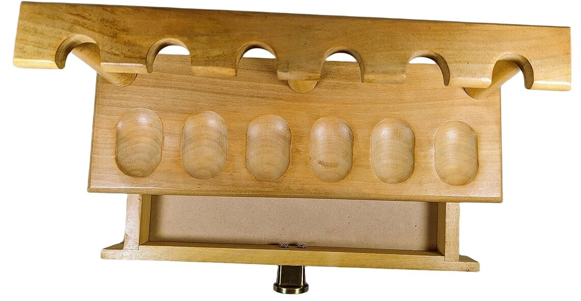 Tobacco Pipe Stand - Wooden Tobacco Pipes Display Rack Holder for 6 ...