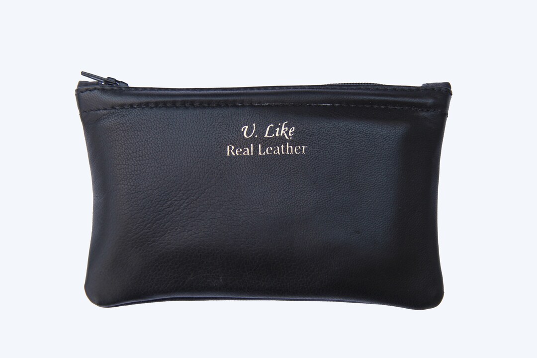 Soft Zipper Pouch - Case - Bag in Real Leather for Tobacco - Etsy