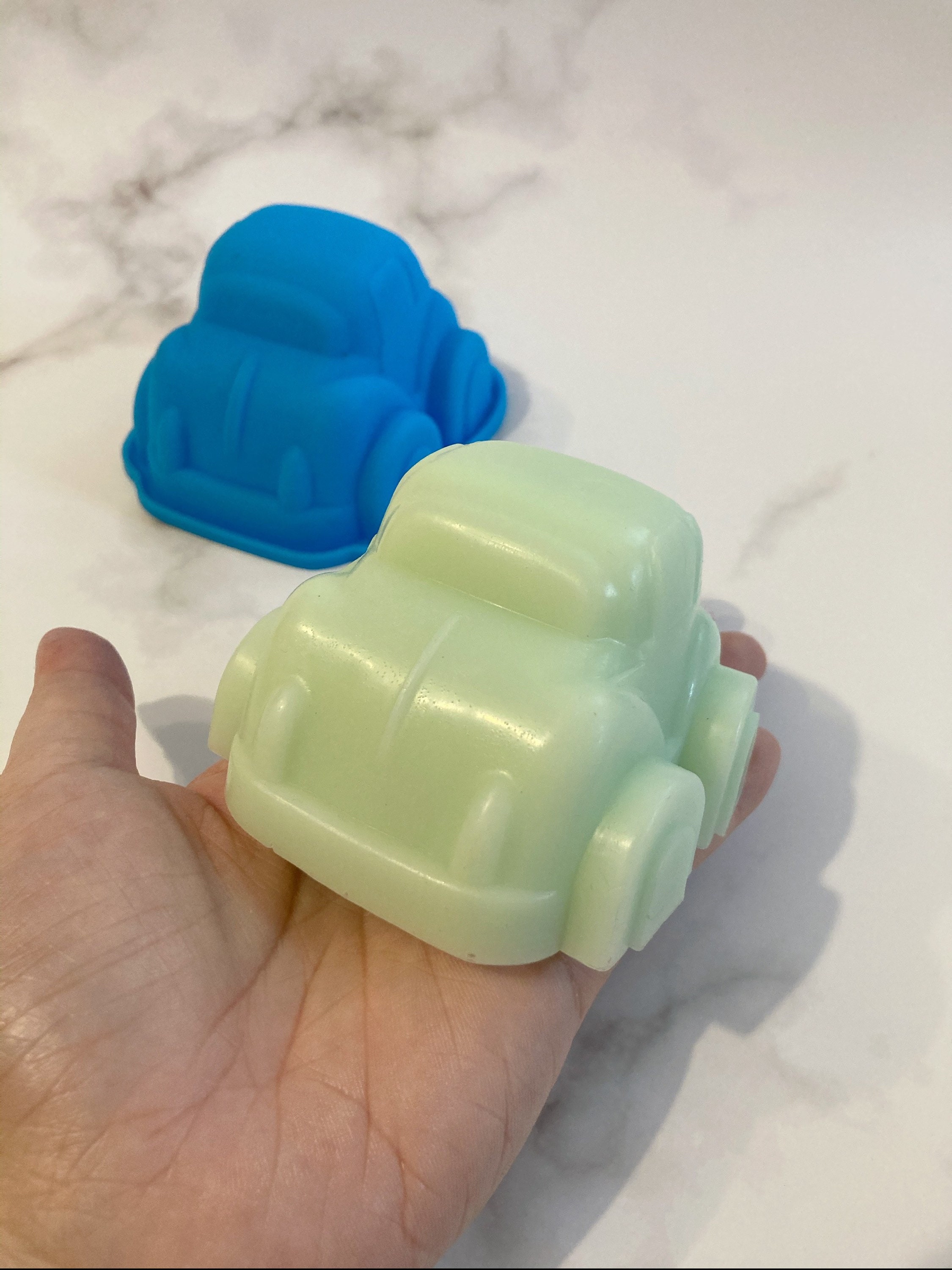 3.5x3x1/1 Cavity Car Silicone Mold/ Car Silicone Soap Mold/ Toy Soap ...
