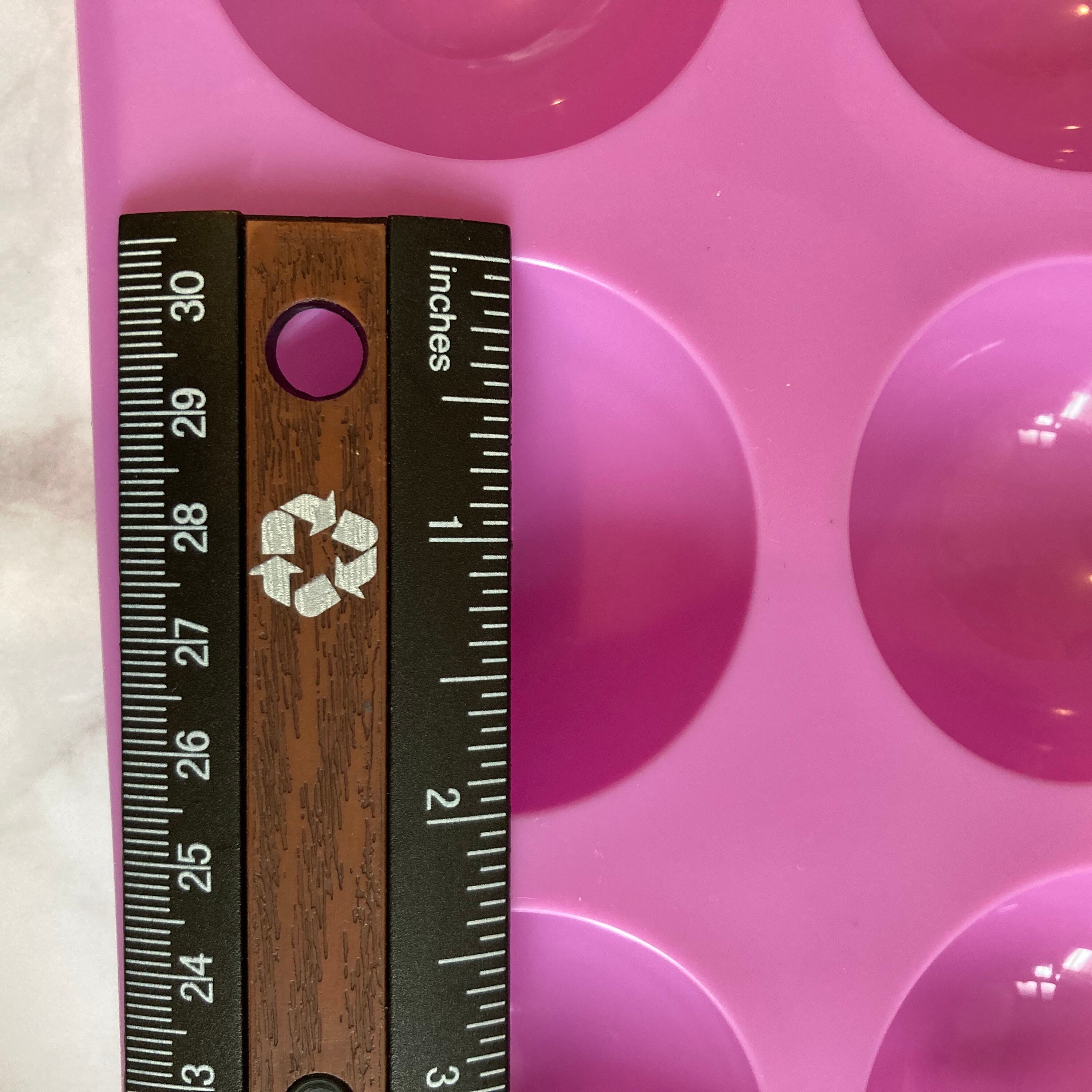 2 Diameter /6 Cavities Circle Dome Silicone Mold/ Circle Sphere ...