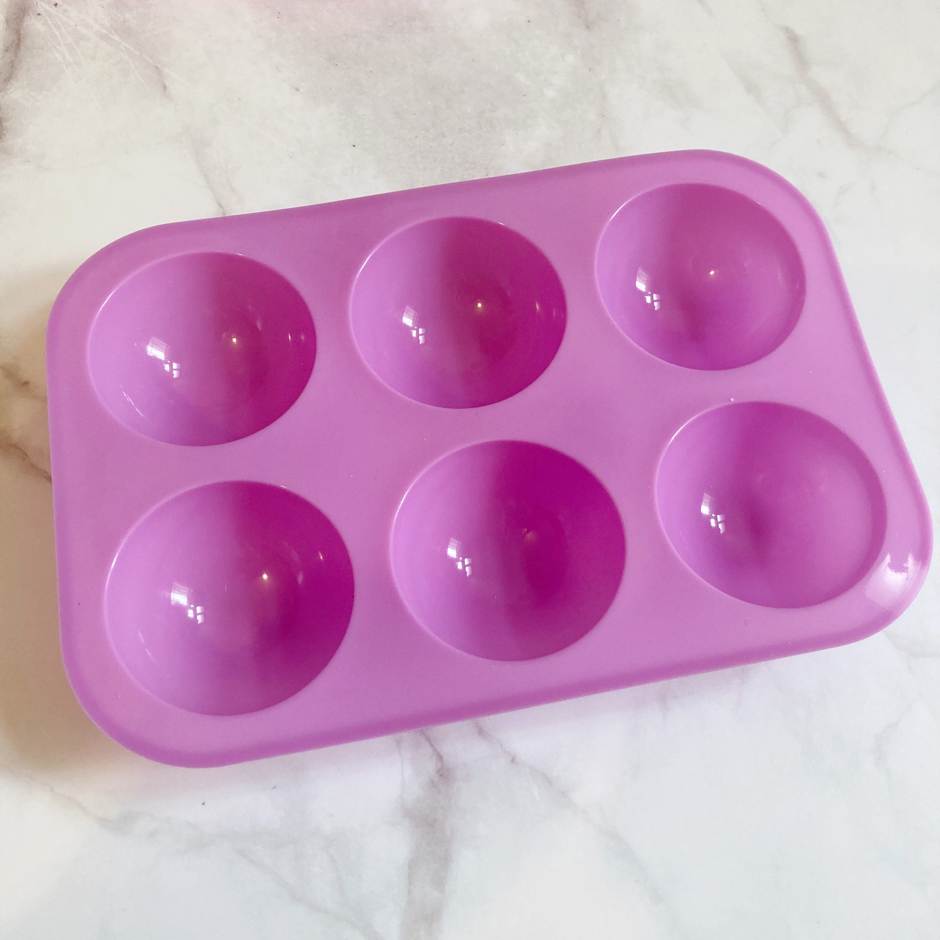 2 Diameter /6 Cavities Circle Dome Silicone Mold/ Circle Sphere ...