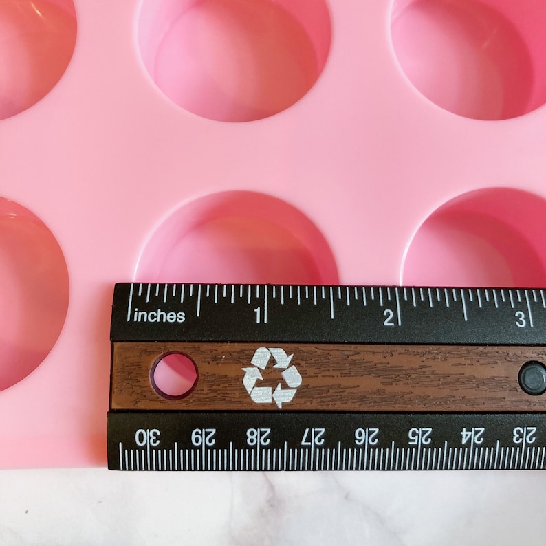 1.5"diameter /15 Cavities Circle Silicone Mold/ Circle Silicone Soap ...