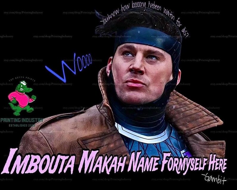 Marvel Gambit Deadpool Wolverine Ryan Reynolds Shirt Superhero Funny ...