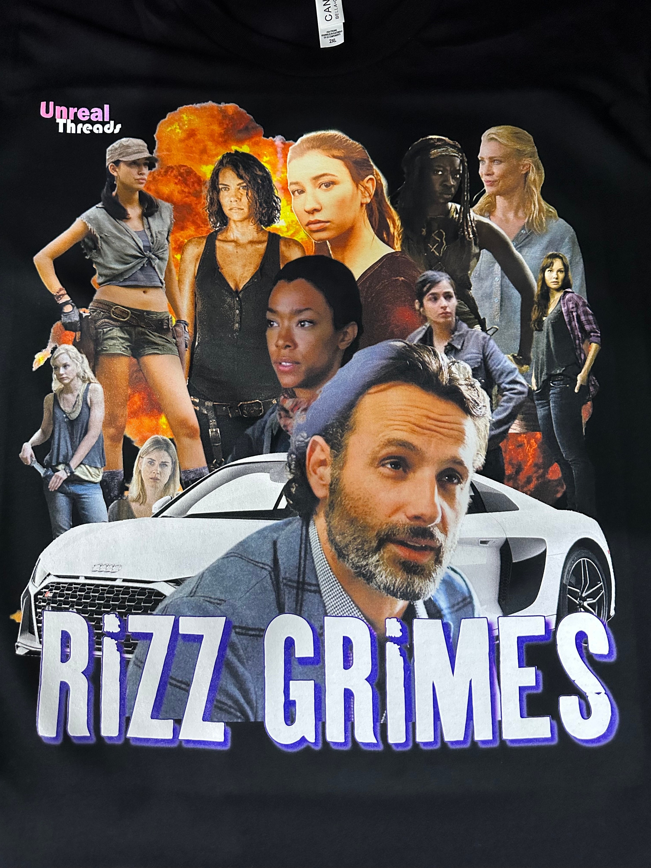 Rick rizz Grimes Funny Gift Shirt Walking Dead Birthday Ideas T Daryl ...