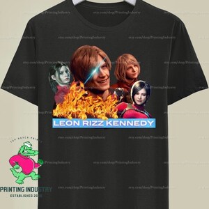 Leon Kennedy T-shirt | Resident Evil 4 Remake Graphic Tee - Etsy