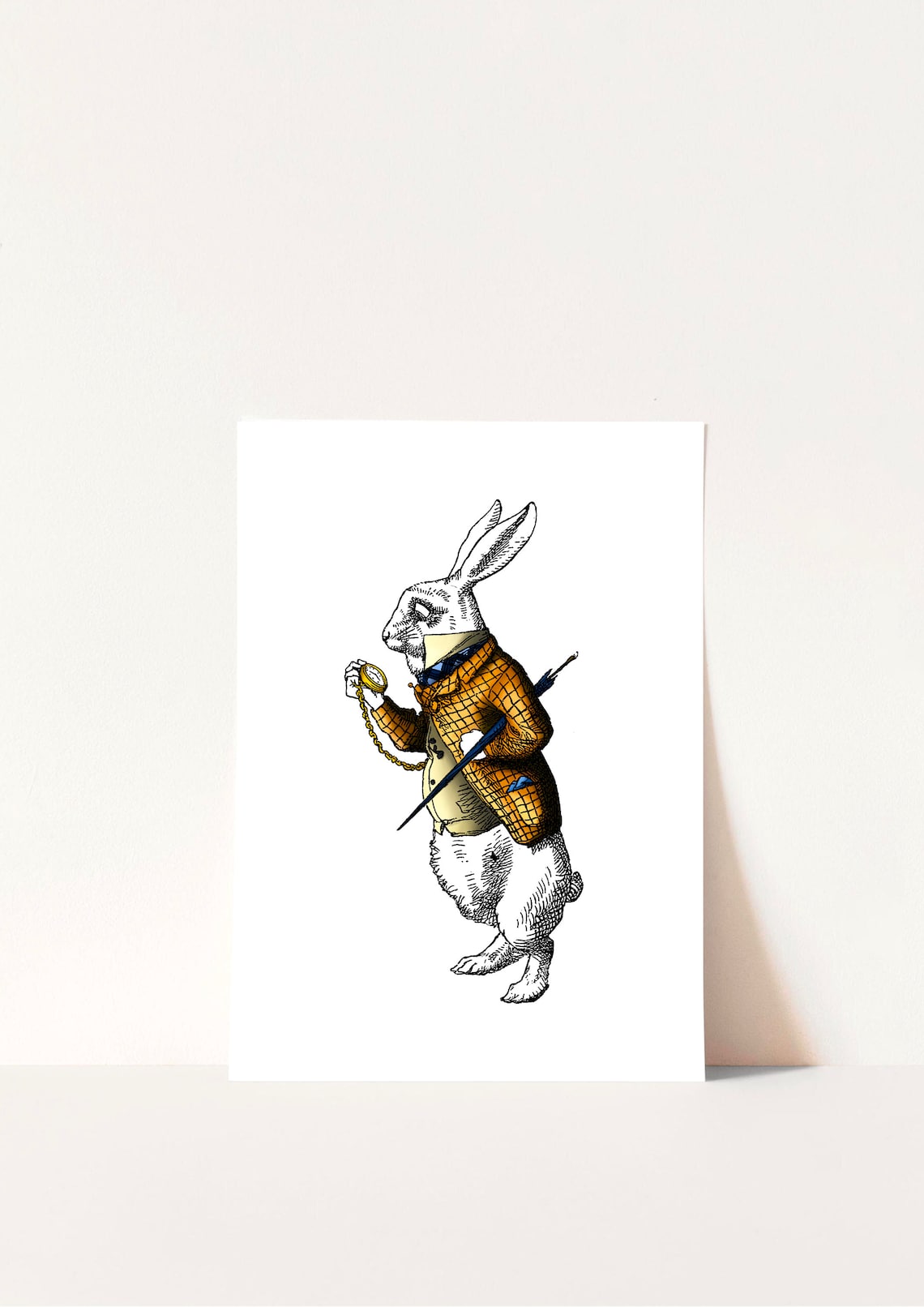 The White Rabbit 'i'm Late' Print, Children's Book Illustration, Alice ...