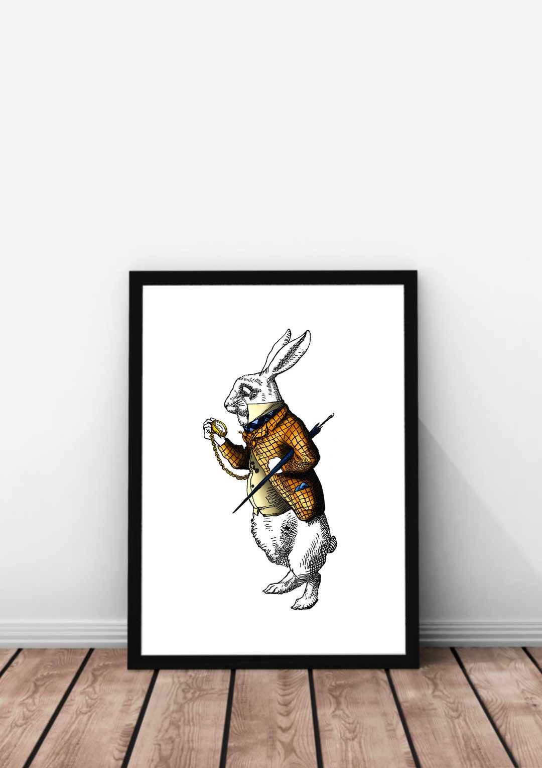 The White Rabbit 'i'm Late' Print, Children's Book Illustration, Alice ...