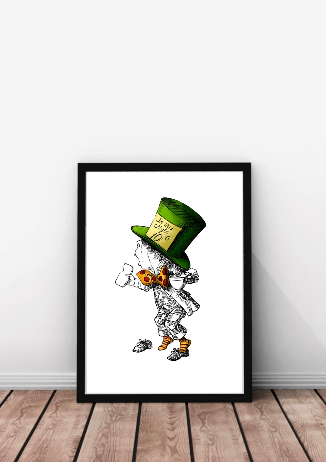 Mad Hatter Print, Alice In Wonderland Print, 'We're All Mad Here ...