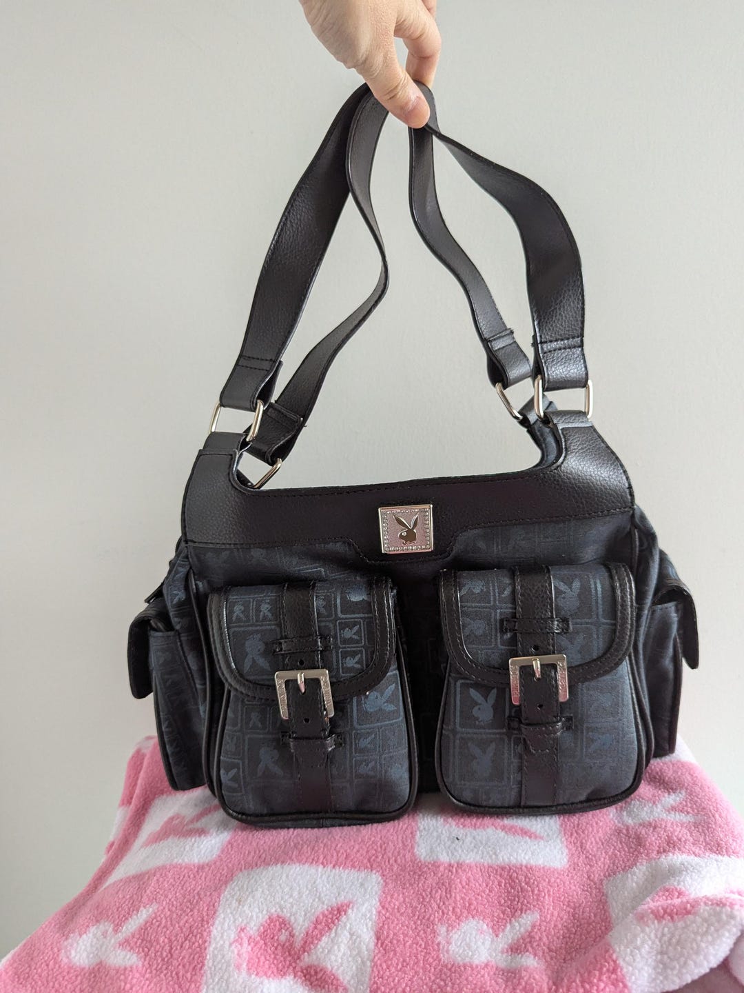 Playboy Original Blue Monogram Handbag Bag Purse - Etsy