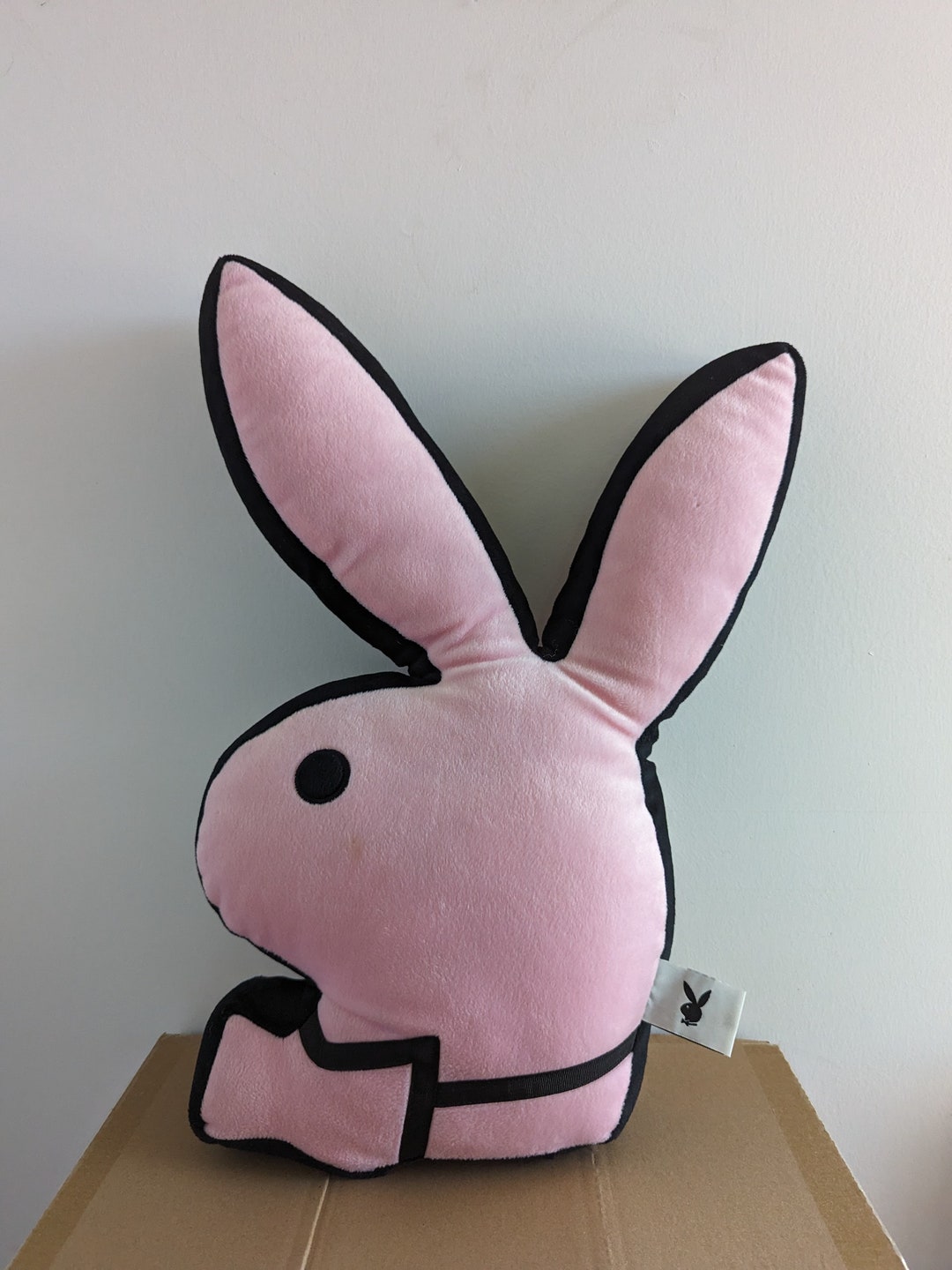 Playboy Light Pink Original Bunny Shaped Pillow - Etsy