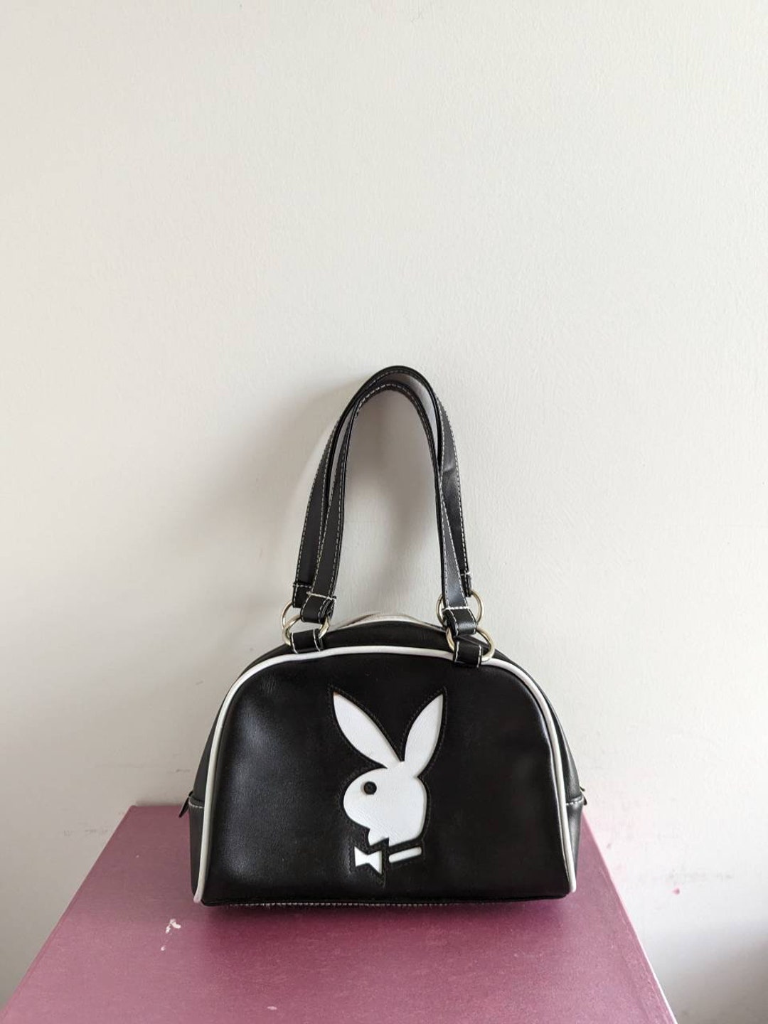 Playboy Original Black Handbag Bag Purse - Etsy