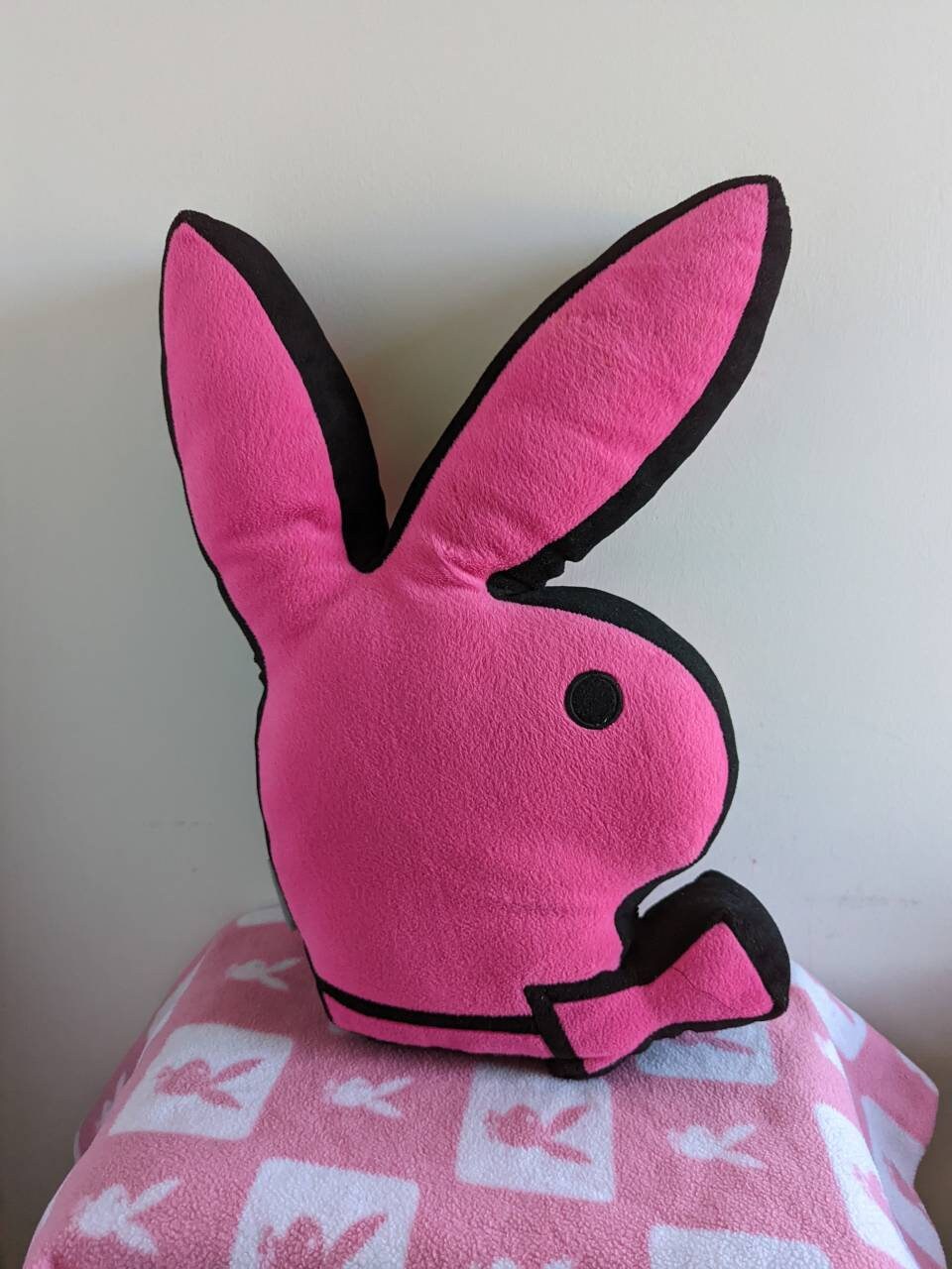 Playboy Original Bunny Shaped Pillow Hot Pink - Etsy