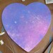 Moon Dust Heart Painting, Celestial Gouache Art - Etsy