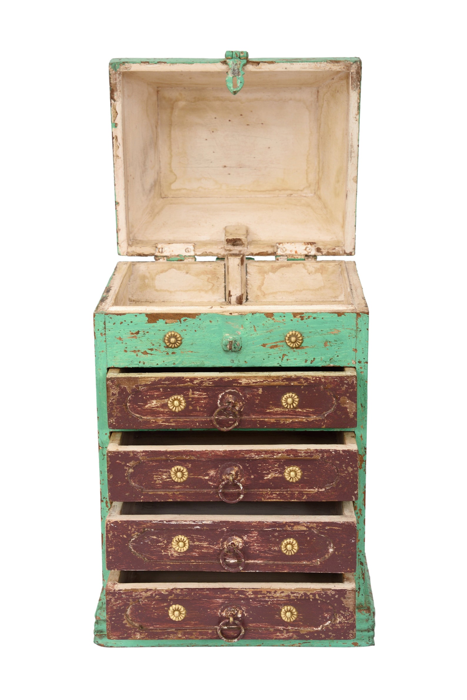 Wooden Distressed Drawer Chest Jewellery Storage Indian - Etsy