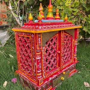 Indian Handicraft Hindu God Temple,pooja Room Decorative Wall Mandir ...